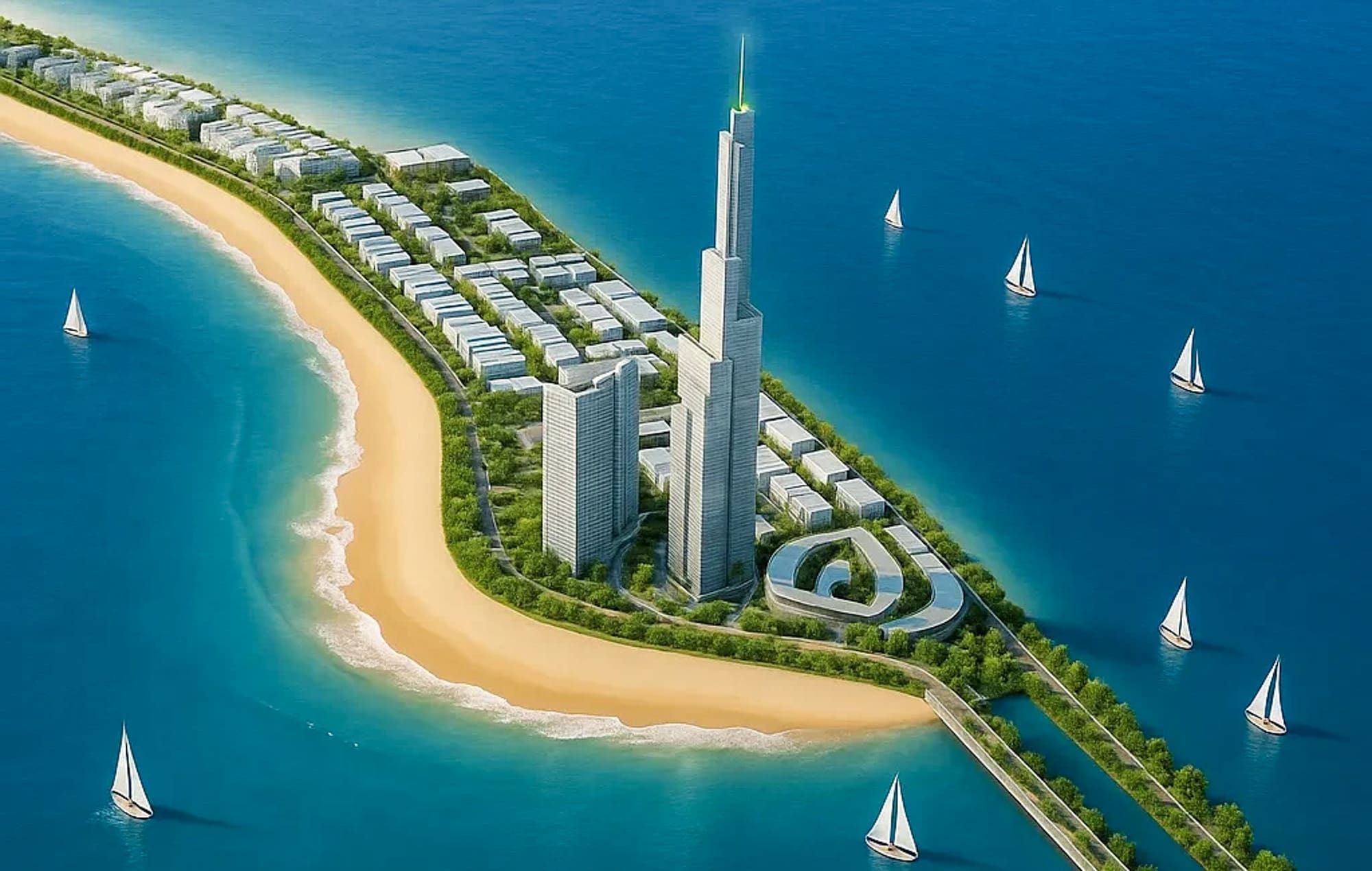 Tháp Hải Đăng 108 tầng cao nhất Việt Nam, top 10 thế giới tại Vinhomes ...